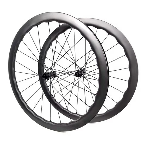Buy Ultra Light Carbon Wheelset 700c Road Carbon Rim 26mm Width 45/50mm ...