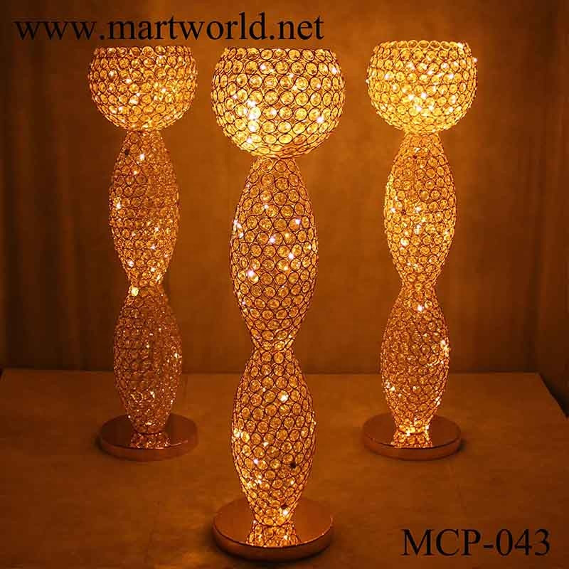 Buy Wedding Led Light Shiny Crystal Table Centerpiece Decoration ...