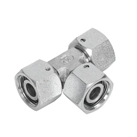 Buy Wholesale Hydraulic 3 Ways Connector Hydraulic Swivel Tee Fitting ...
