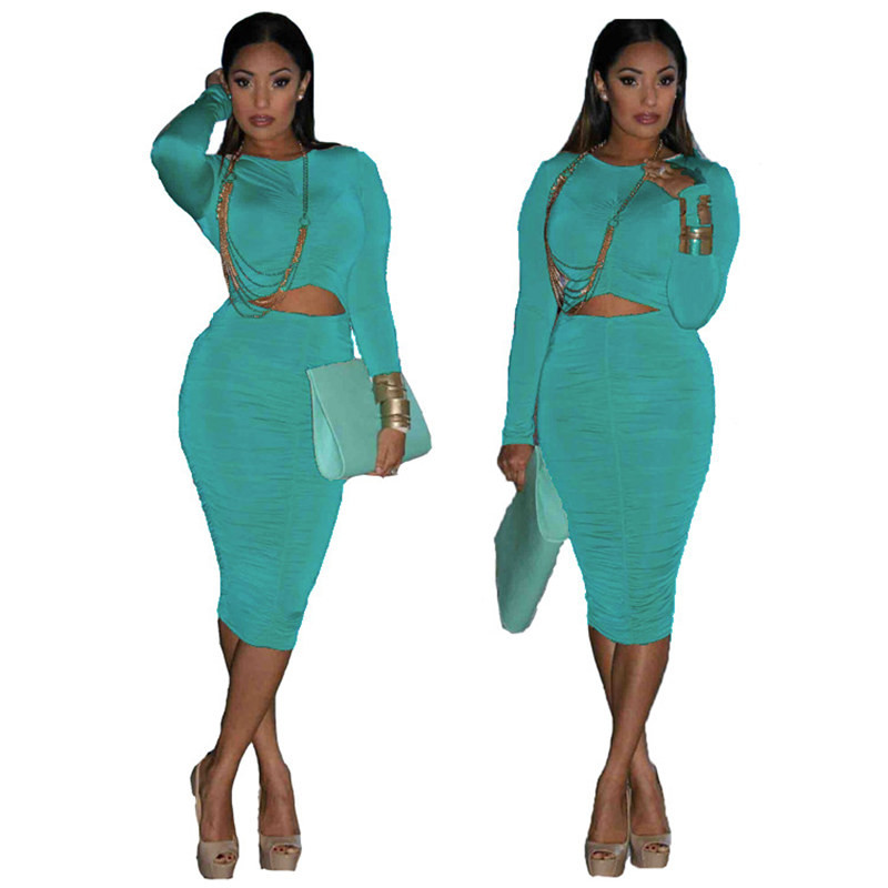 Buy Women Navel Bare Dress Slim Nightclub Wear Club Dresses Fall ...