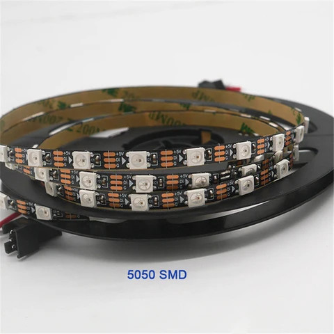 Buy Ws2812 60leds 12w/m 5.5mm Wide Addressable Rgb Led Strip Light ...