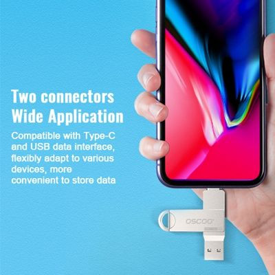 Buy Oscoo Usb Flash Drive 256gb 128gb 64gb 32gb With Type C & Usb3.1 ...