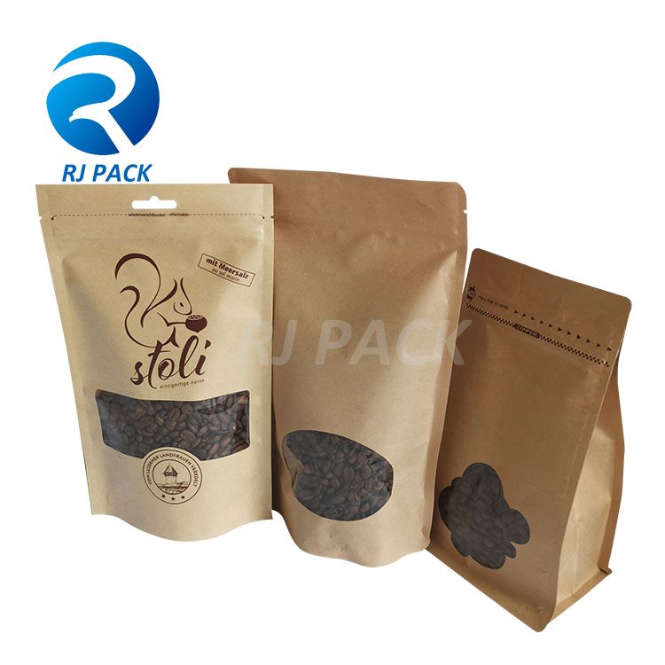 Buy Kraft Stand Up Pouches With Window from Foshan Rijing Techtronic ...