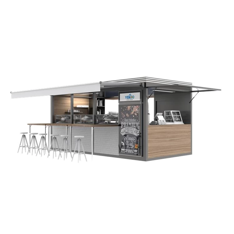 Buy Ice Cream Shipping Container Coffee Shop Store 40ft Prefabricated ...
