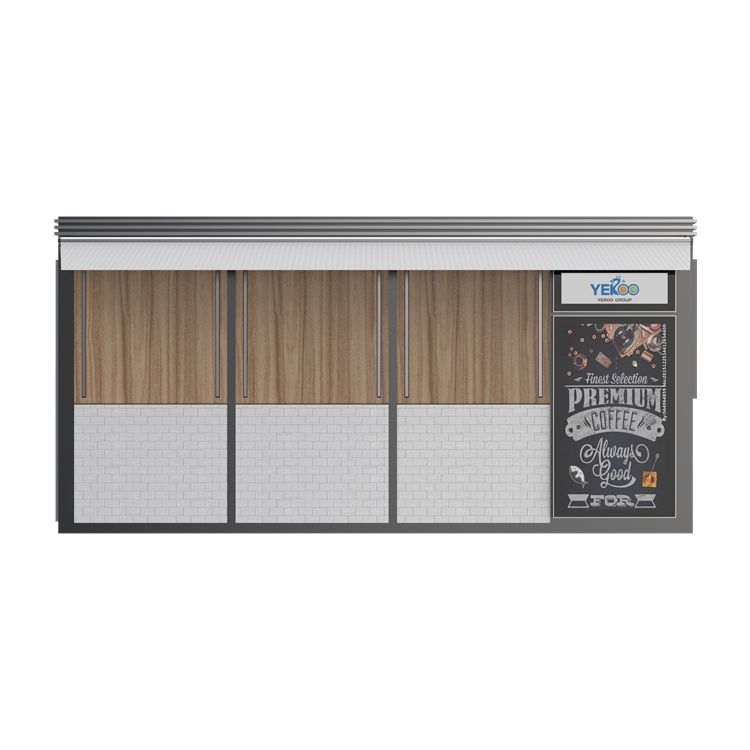 Buy Ice Cream Shipping Container Coffee Shop Store 40ft Prefabricated ...