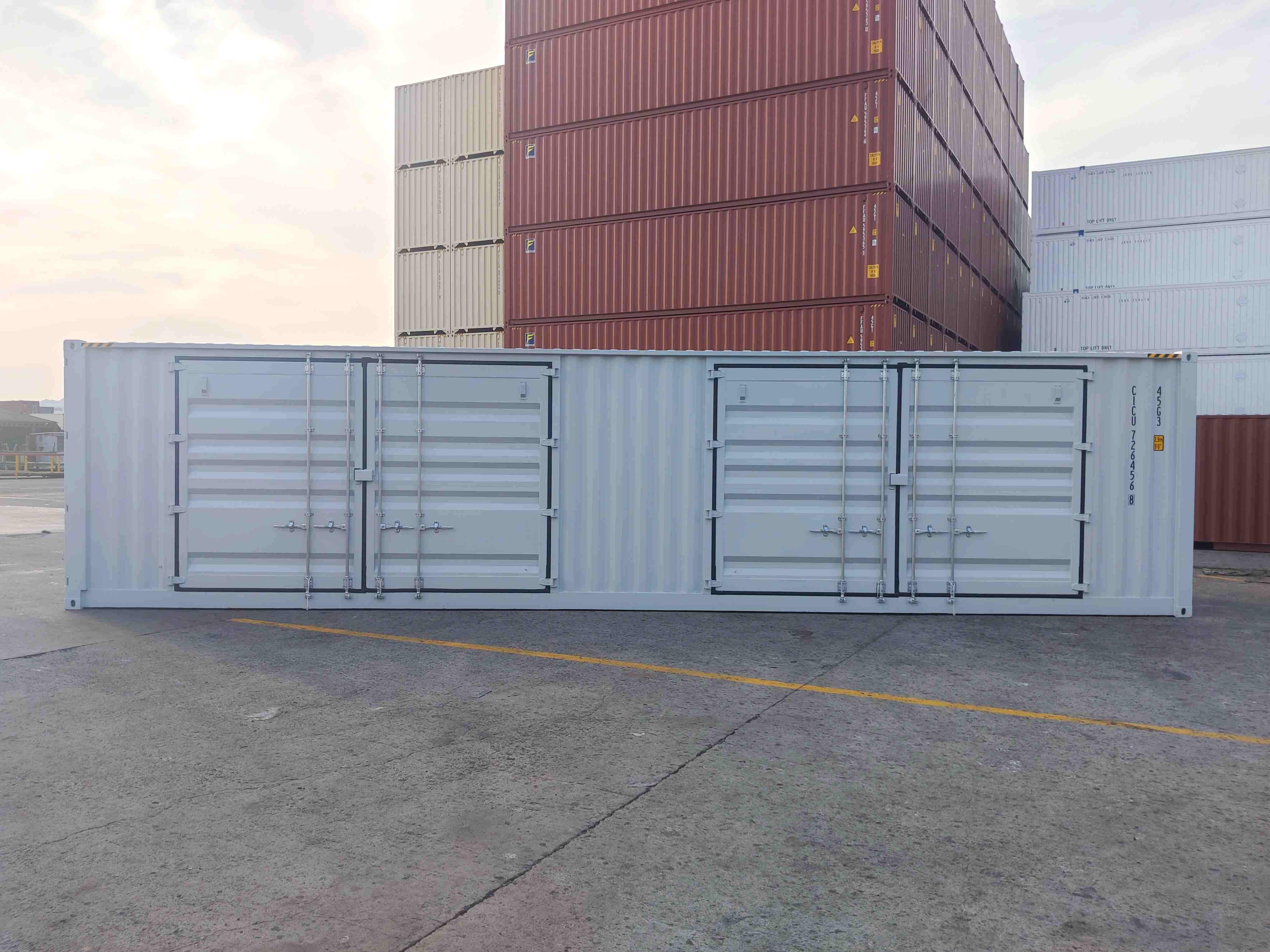 Buy Miracle Opening Side 40ft 20ft Shipping Container 2 Doors from ...