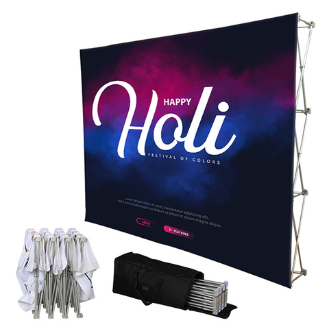 Buy 10*8ft Straight Fabric Pop Up Display, Pop Up Velcro Fabric ...