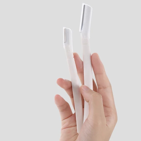 Buy 3-piece Eyebrow Trimming Knife Set For Beginners, Safety Type Macro ...