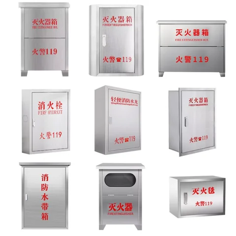 Buy 304 Stainless Steel Fire Hydrant Box Wall Mounted Fire Extinguisher ...