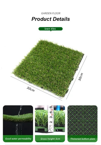 Buy 30cm*30cm Per Pcs Interlocking Artificial Grass Tile Carpet Grass ...
