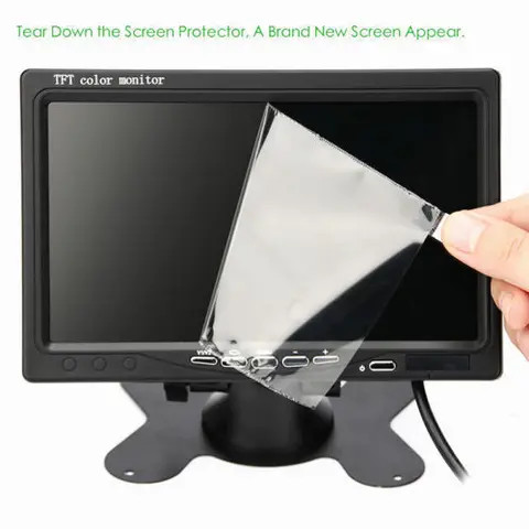 Buy 7 Inch Tft Color Monitor Dual Backup Camera Night Vision System 7 ...