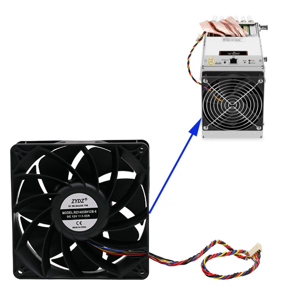 Buy Antminer Strong Airflow 12038 Blower Axial Fan Equipment 6500pwm ...