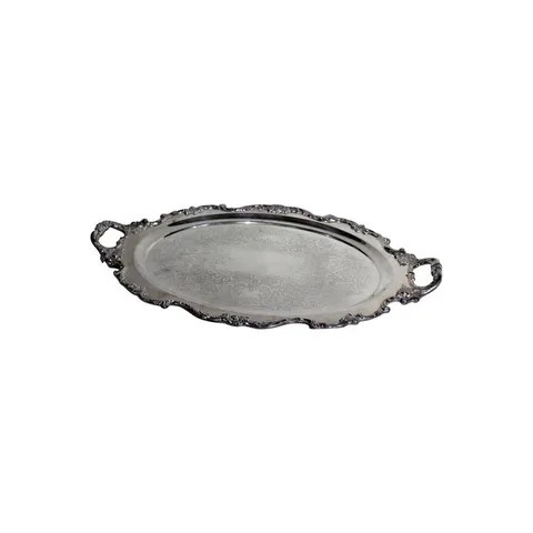 Buy Attractive Design Serving Tray Customized Size Shiny Silver Plating ...