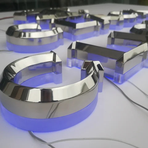 Buy Backlit Car Led Logo Sign Custom Car Logo Metal Letters Logo Led ...