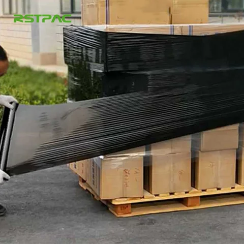 Buy Black Stretch Film Wrap from Wuxi Rst Packaging Material Co., Ltd ...