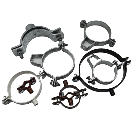 Buy Bolt Round Pipe Clamp Welded Nut Clip - Zinc Plated Electro ...