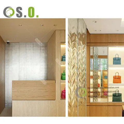 Buy Boutique Shop Fittings Display Stand Handbag Store Interior Design ...