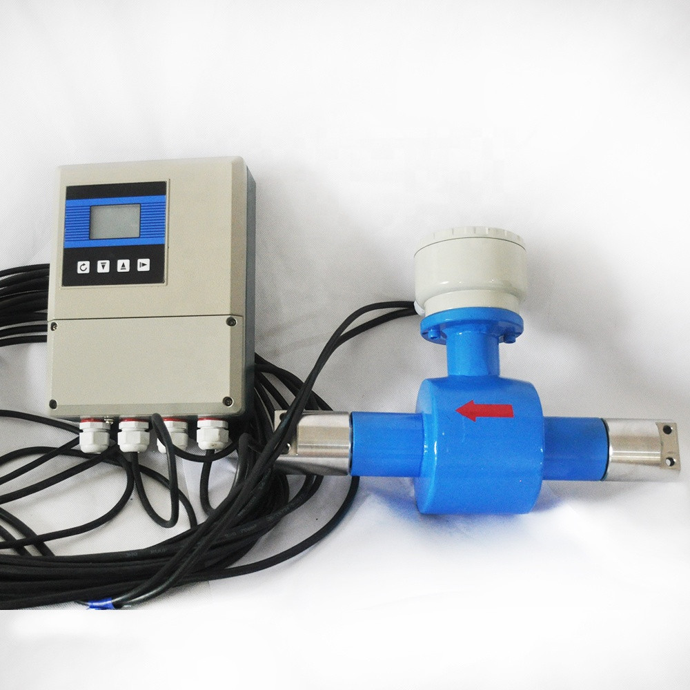 Buy Clamp Connection Split Type Electromagnetic Flow Meter With 4-20ma ...