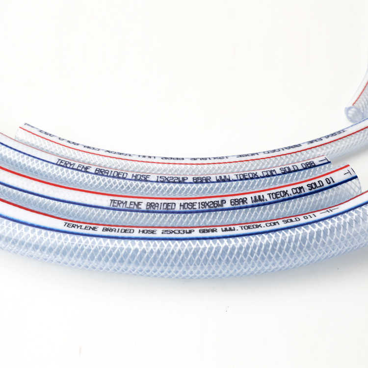 Buy Clear Reinforced Pvc Tubing, 3/8" 10mm 1/2" 12mm / High Pressure ...