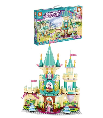 Buy Combination Bricks Toys Educational Gift Princess Castle Carriage ...