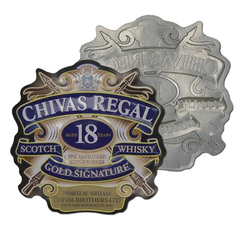 Buy Custom Aluminium Labels 3d Embossed Metal White Labeling Sticker ...