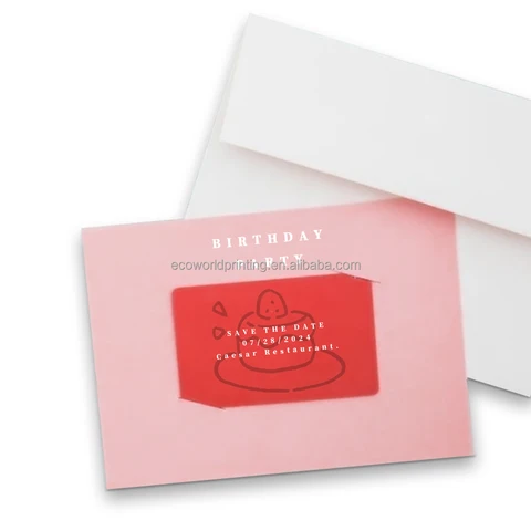 Buy Custom Modern Luxury Greetings Party Invitations And Envelopes ...