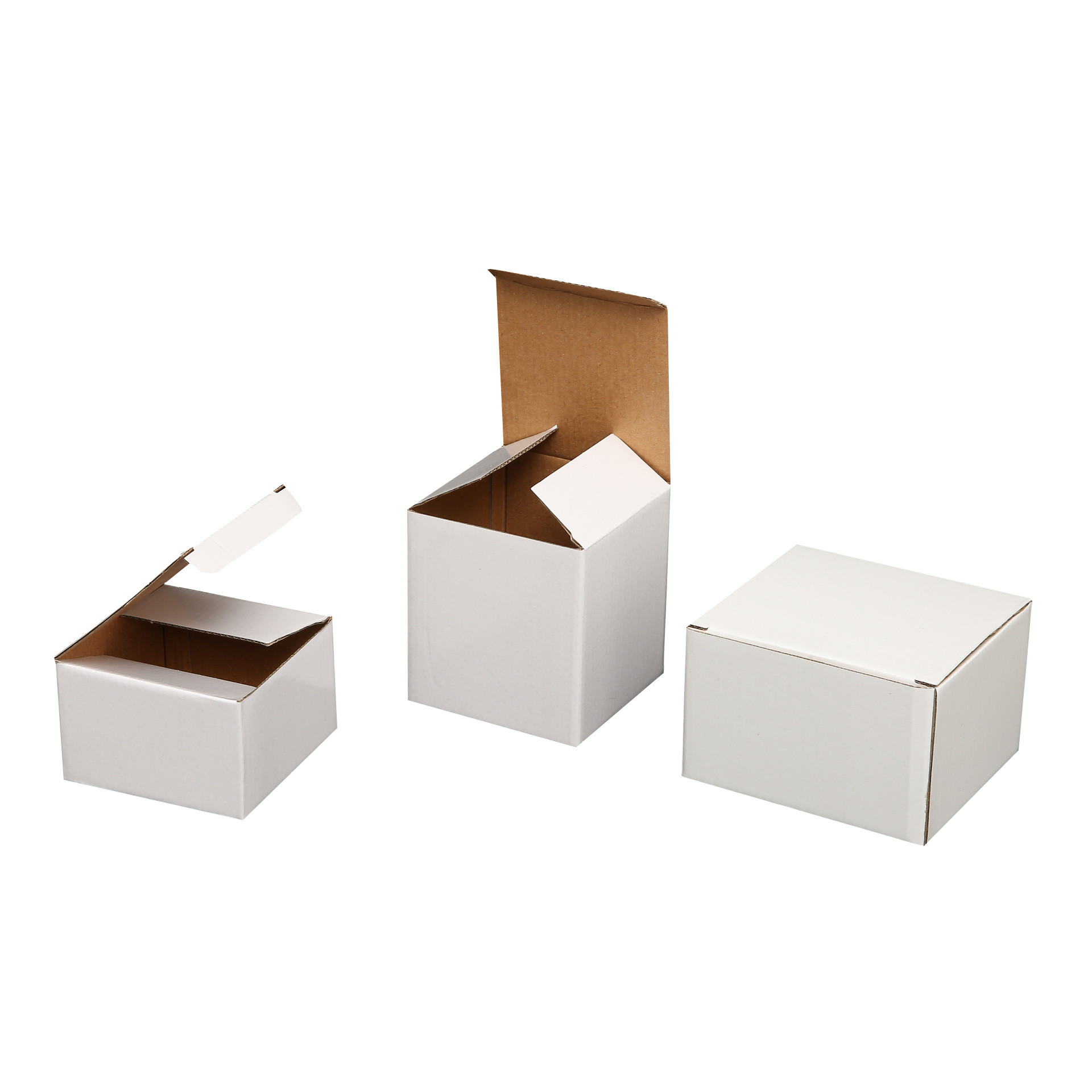 Buy Custom One Piece Diecut White Kraft Paper Chipboard Mailing Box ...