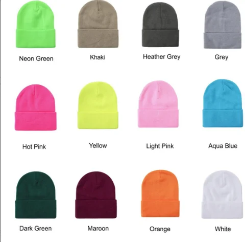 Buy Custom Personalized Embroidered Logo Text Knit Beanie In Viet Nam ...