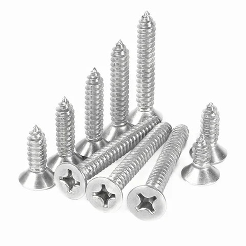 Buy Din En Iso 7050 Cross Countersunk Philips Csk Head Tapping Screw ...