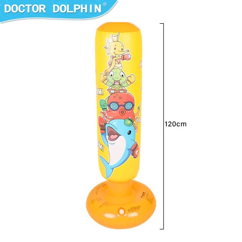 Buy Doctor Dolphin Kids Toy Foldable Portable Tumbler Kicking Bag ...