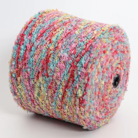 Buy Forward Multi-color High Tenacity Loop Yarn Weaving 76% Acrylic 24% ...