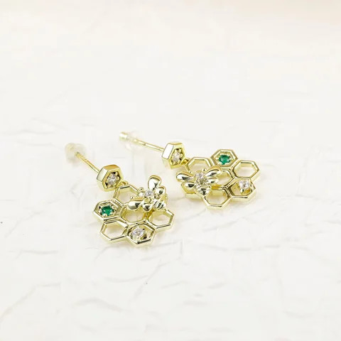 Buy Grace Jewelry Luxury Statement Custom Nano Crystal Gold Plated ...