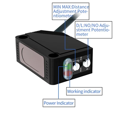 Buy Gtric Optical Diffuse Photoelectric Switch Double Potentiometer 10 ...