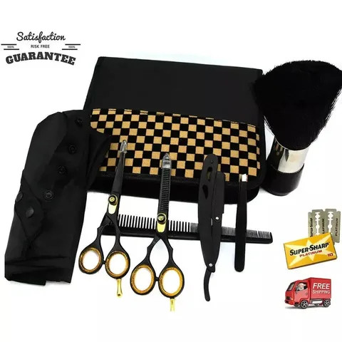 Buy Hair Cutting Scissor Kit 6 Pcs Hair Cutting Thinning Scissors ...
