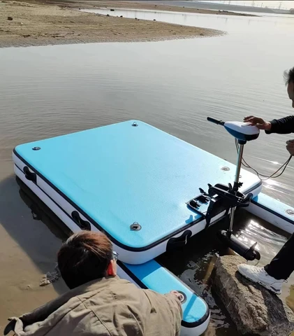 Buy Inflatable Floating Platform Fishing Magic Carpet Scattering Boat ...