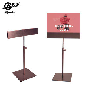 Buy Metal Table Poster Display Poster Tabletop Display, Double Sided ...