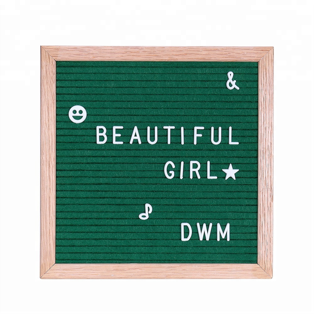 Buy Modern Colors 10 X 10 Changeable Letter Board Felt Diy Wooden ...
