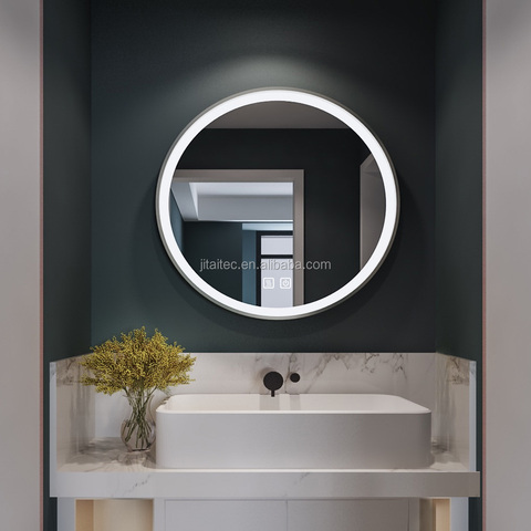 Buy Modern Home Frameless Espejo Circular Led Smart Mirror from ...