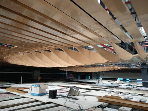 Buy Modern Wave Ceiling Design Metal False Ceiling from Guangzhou ...