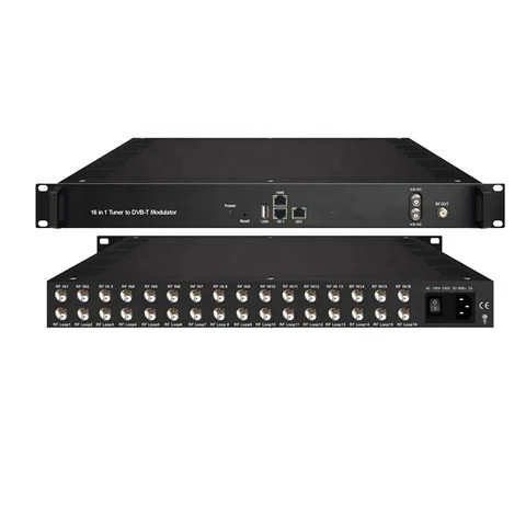 Buy Multi Input Signals 8/16/12/16/24 Tuners Dvb-s2/t2/c/isdbt To Ip Streaming Iptv Gateway from ...