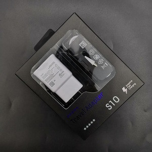 Buy Original Fast Adaptive Wall Charger With Usb Type C Cable And Package For Samsung S10 S8 S9 ...