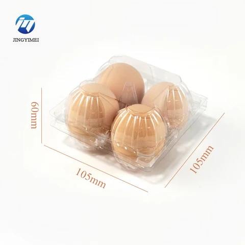 Buy Plastic Egg Cartons Clear Plastic Cartons For 4 Holes Disposable ...