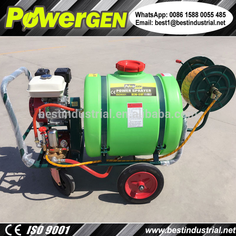 Buy Powergen Trolley Gasoline Motor 6.5hp High Pressure Pump Fruit Tree ...