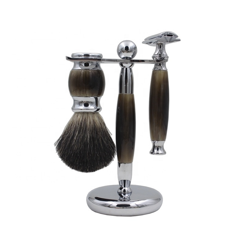 Buy Pure Badger Hair Brush And Safety Razor 3in/1 Shaving Set/kits from ...