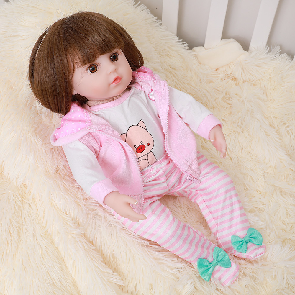 Buy Realistic Touch Pvc Real Lifelike Poseable Girl Dress Pink Pee Zero ...