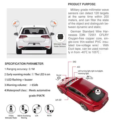 Buy Safe Lane Changes Intelligent Bsd System Blind Spot Side Mirror ...