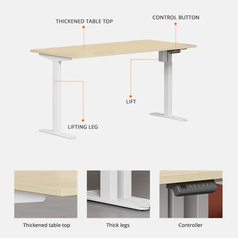 Buy Smart Office Table Stand Up Desk Table Office Height Adjustable ...