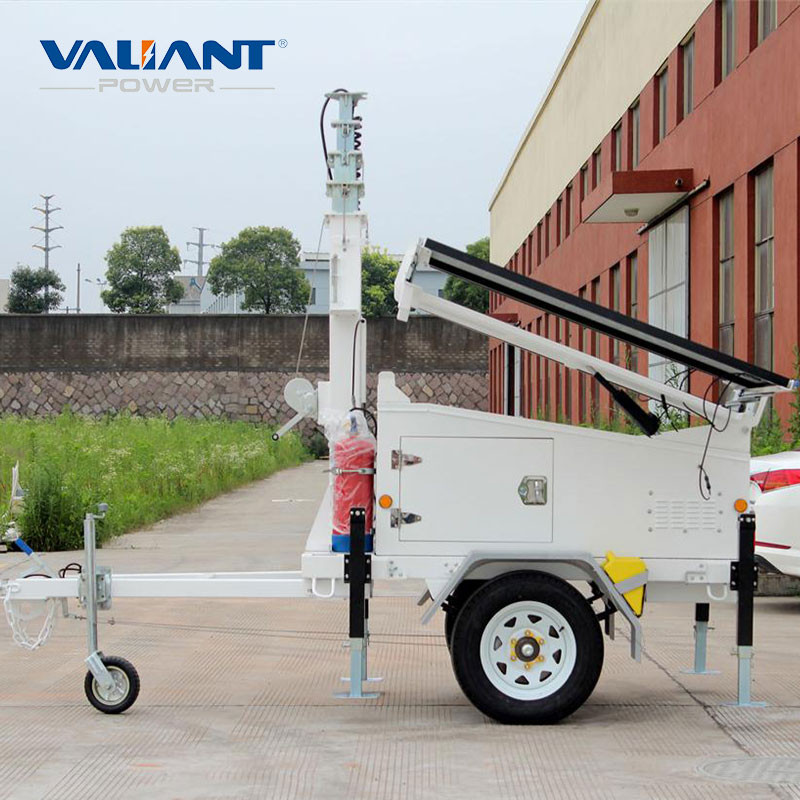 Buy Solar Electricity Generating System Mobile Trailer For Cctv ...