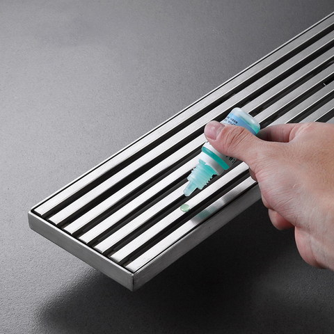 Buy Solid 304 Stainless Steel Horizontal Strip Shower Room 20*10cm ...