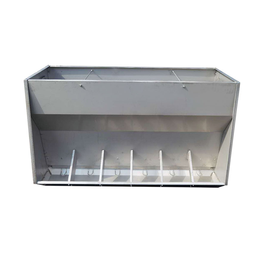 Buy Stainless Steel Double Side Trough Silvery White Animal Feed Steel ...